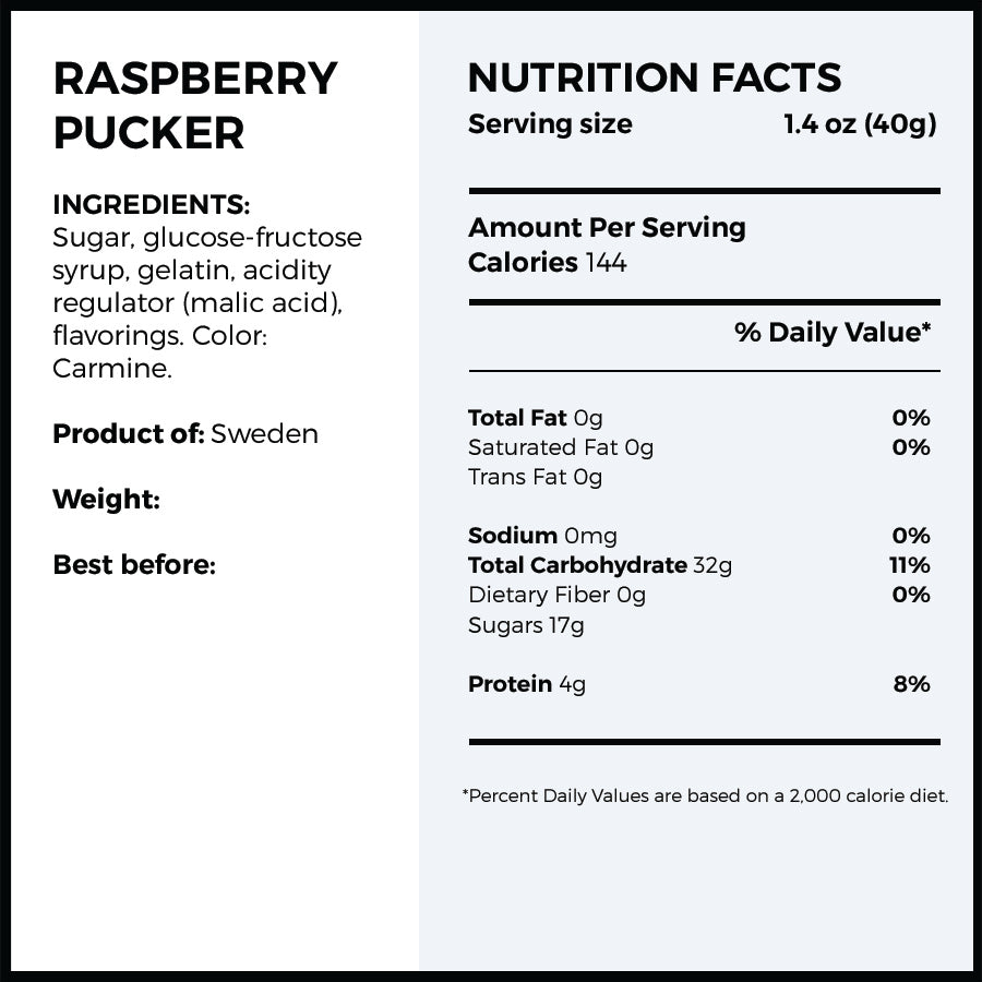 Raspberry Pucker Sour Candy | Gluten Free – Sugarjoy